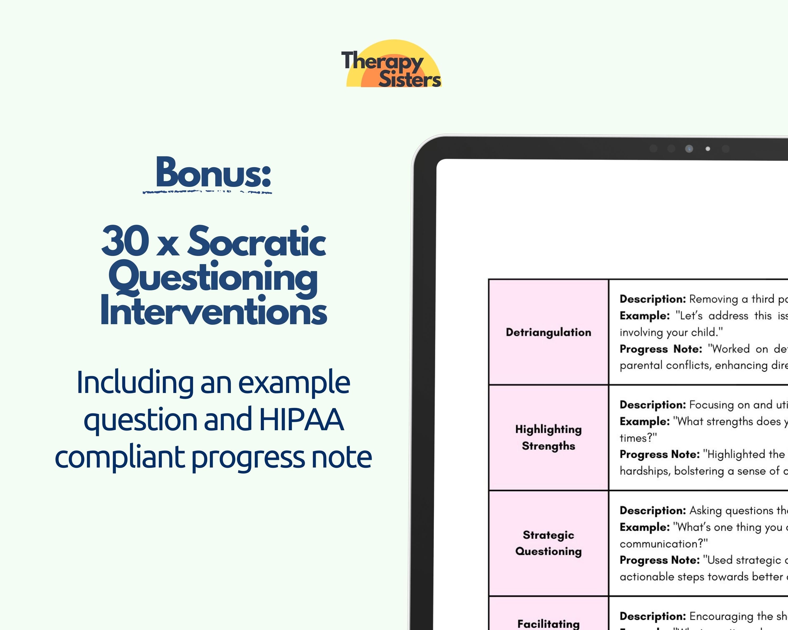 500 Systemic Family Therapy Questions | Intervention Phrases HIPAA ...
