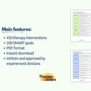 SMART Goals Treatment Planning Guide & Therapy Interventions | Therapy ...