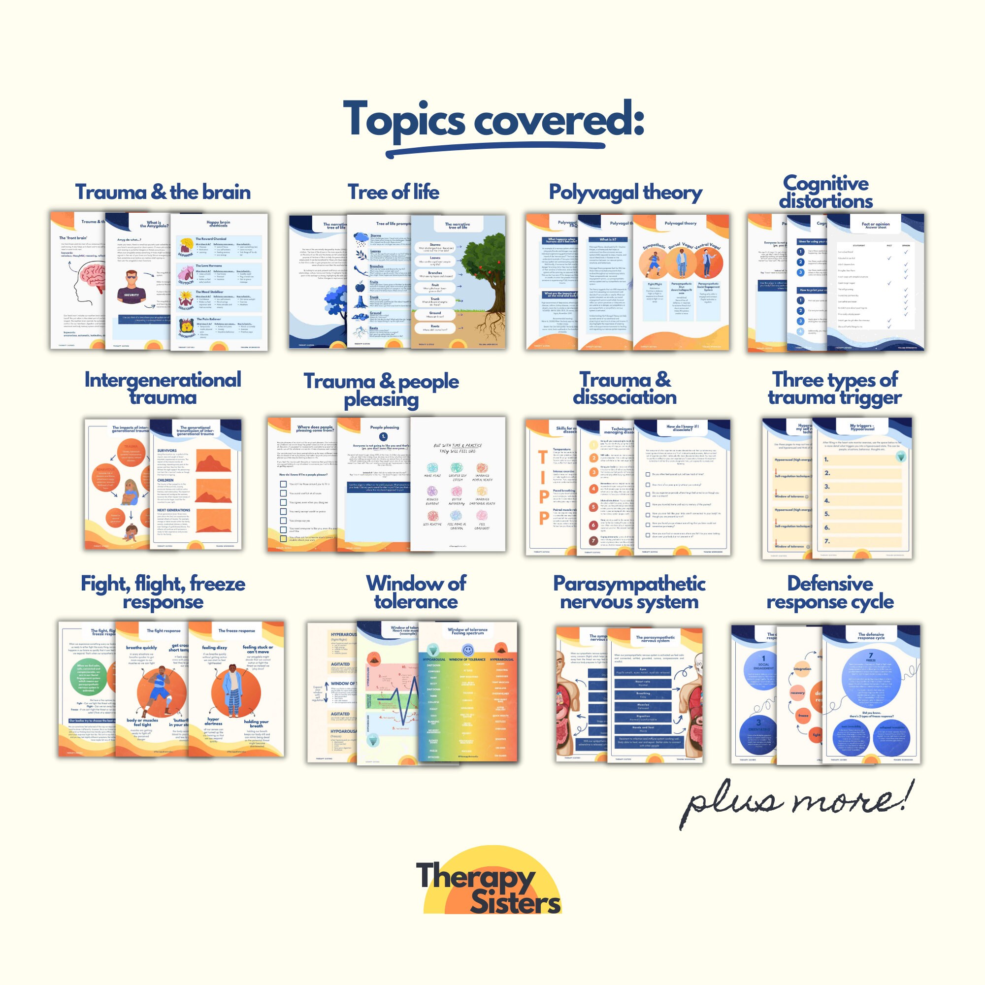 Trauma Mega Bundle Worksheets Psychoeducation Trauma Journal PTSD ...