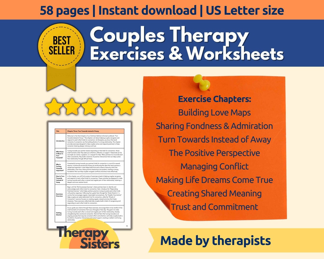Couples Therapy Exercises and Fillable Worksheets | Communication Tools ...