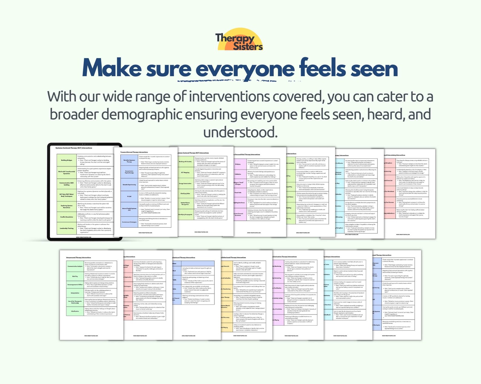 SMART Goals Treatment Planning Guide & Therapy Interventions | Therapy ...