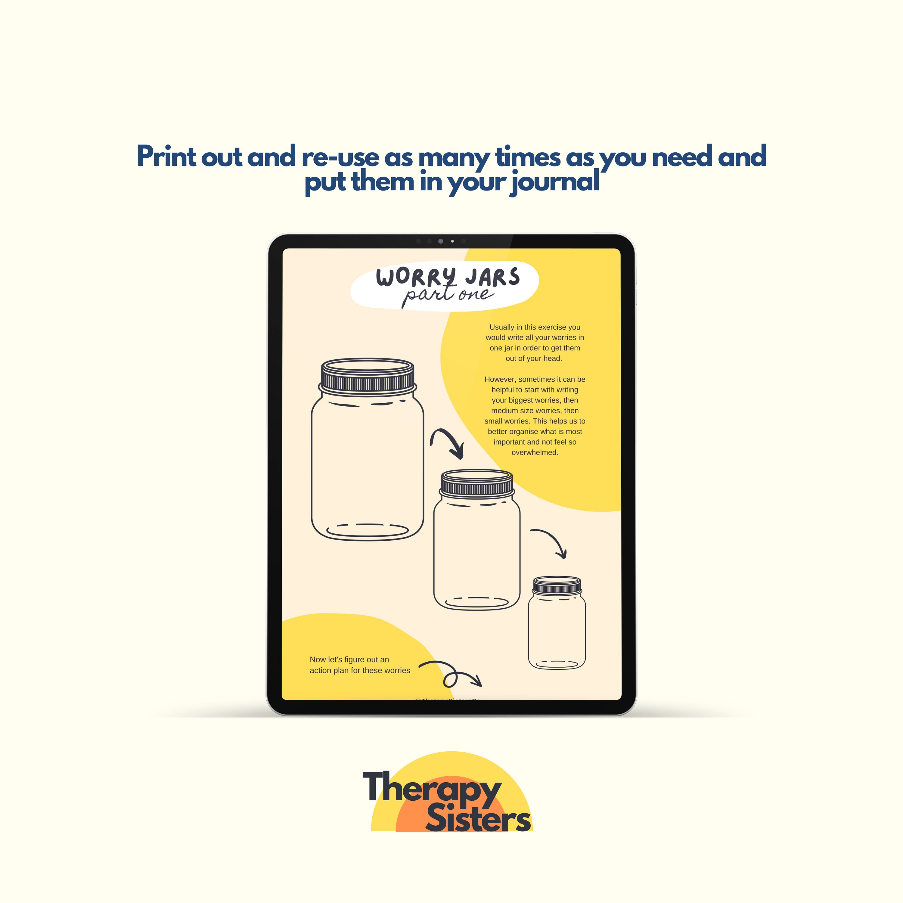 Anxiety Worry Jars for Teens Counselling Tool Therapy Resource ...