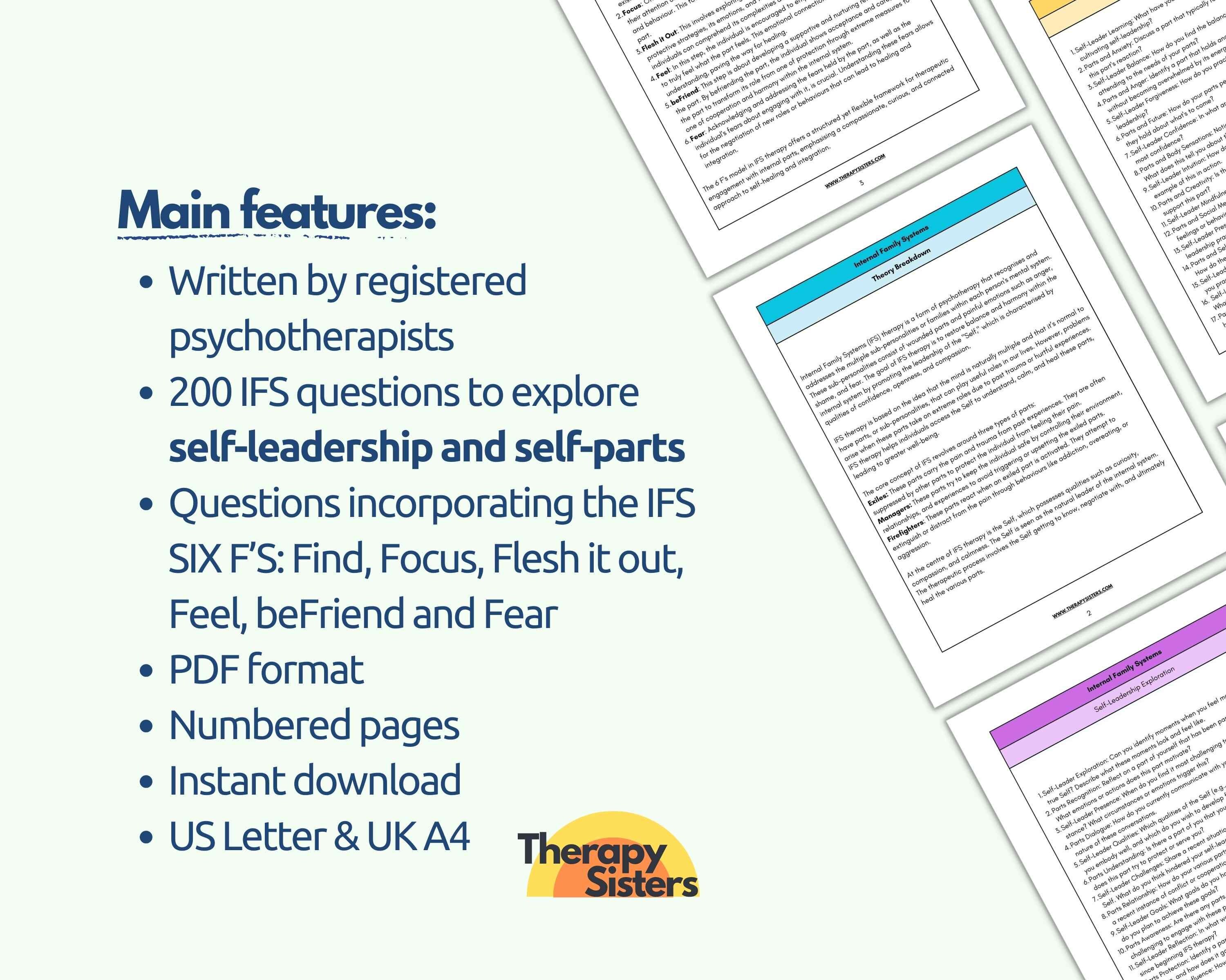 200 X IFS Self-leadership Questions Bundle Internal Family Systems ...