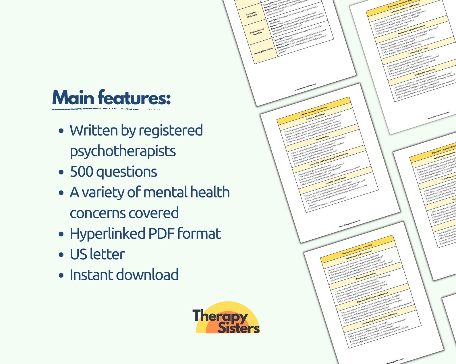 500 Socratic Questioning Therapy Questions | Intervention Phrases HIPAA ...
