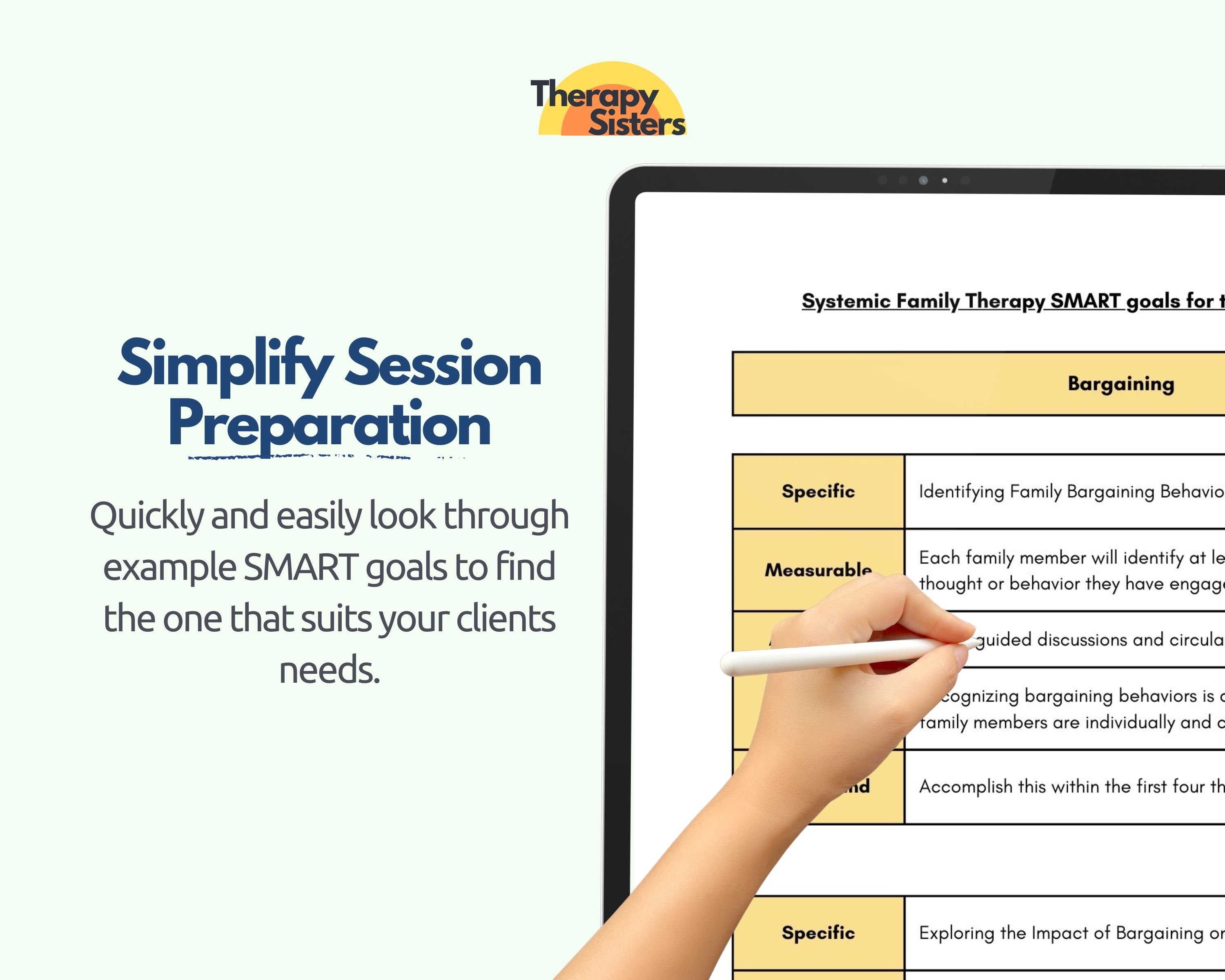 Systemic Family Therapy SMART Goals for Grief Therapy Grief Journal ...