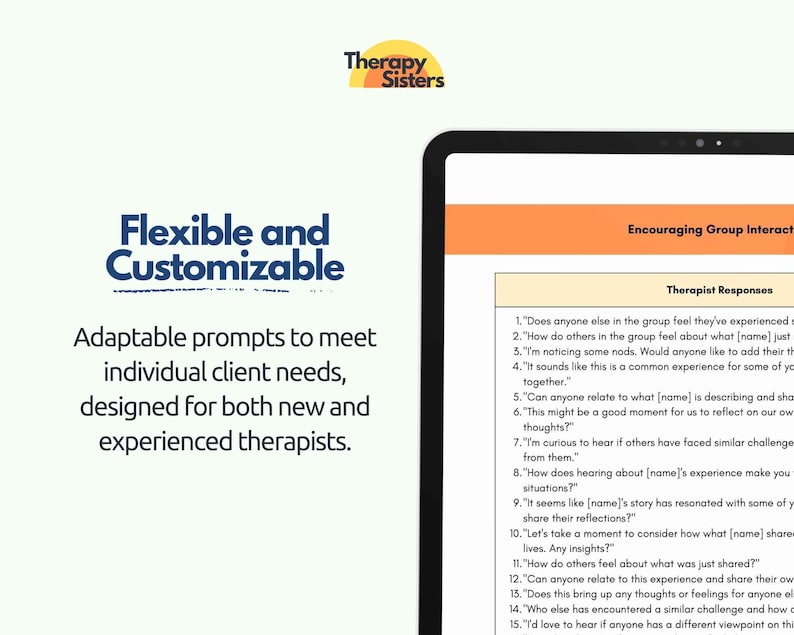 600 X Group Therapy Facilitation Prompts | Counseling Tools Group ...