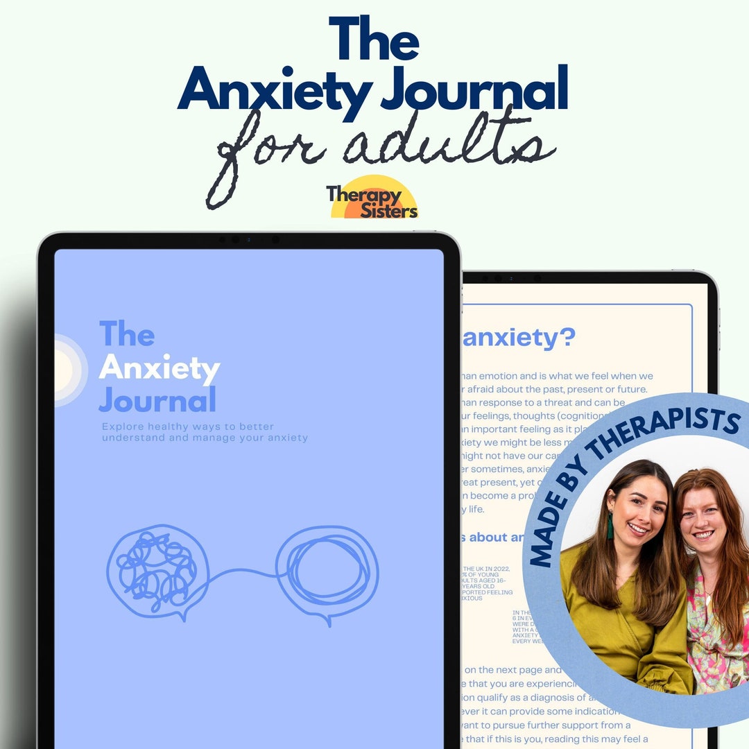 Anxiety Journal | Anxiety Planner Anxiety Tracker Mental Health Journal ...