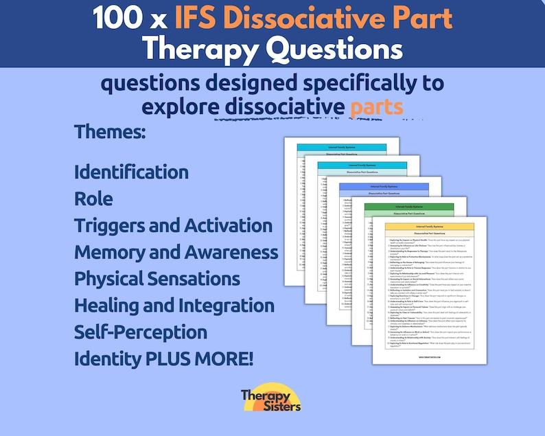 100 X IFS Dissociative Part Questions | Internal Family Systems Therapy ...