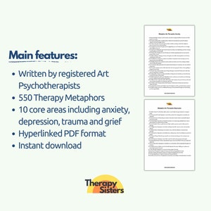 550 Therapy Metaphors Bundle | Therapy Interventions Therapy Cheat ...