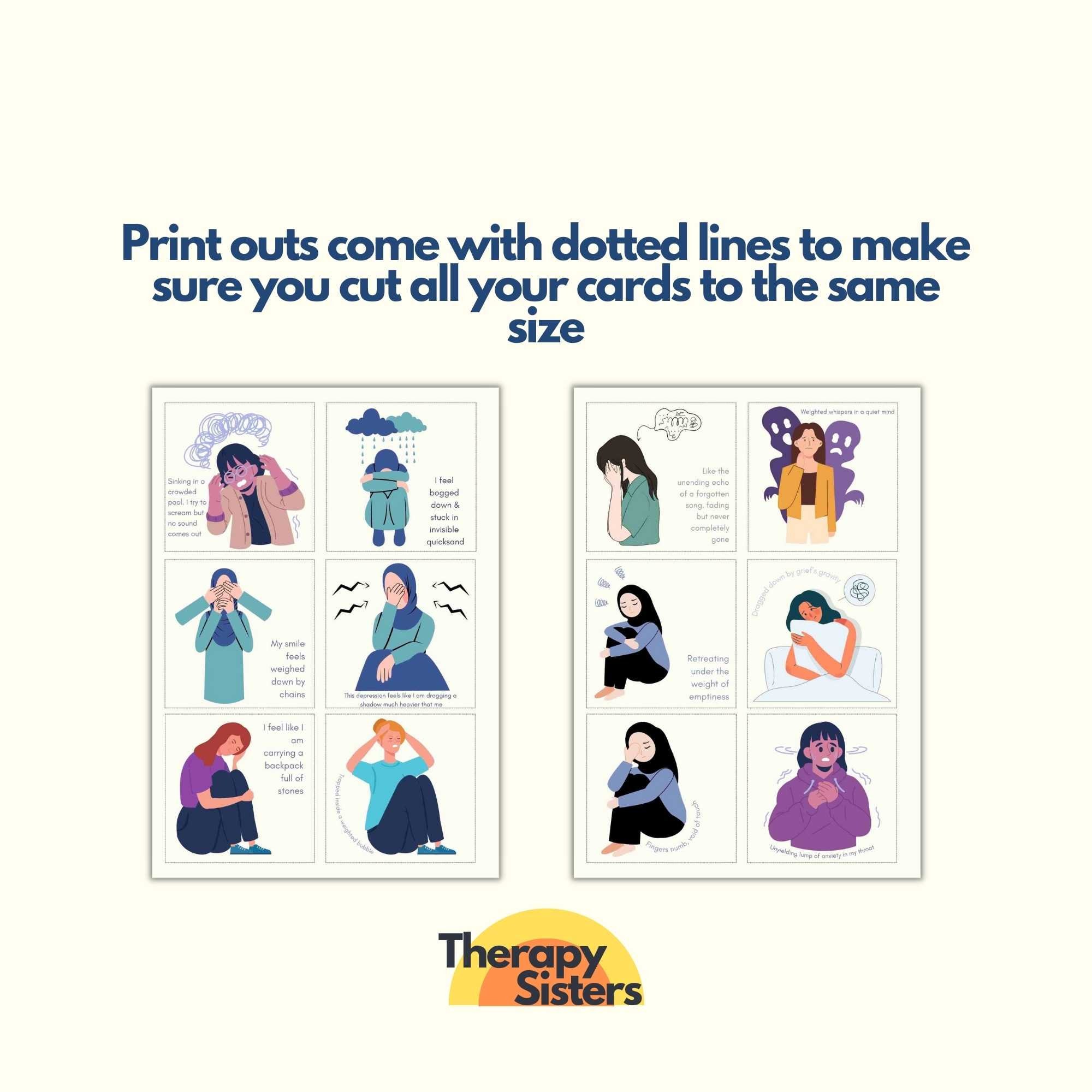 Depression Flash Cards | Depression, Self-esteem Building, Therapy ...