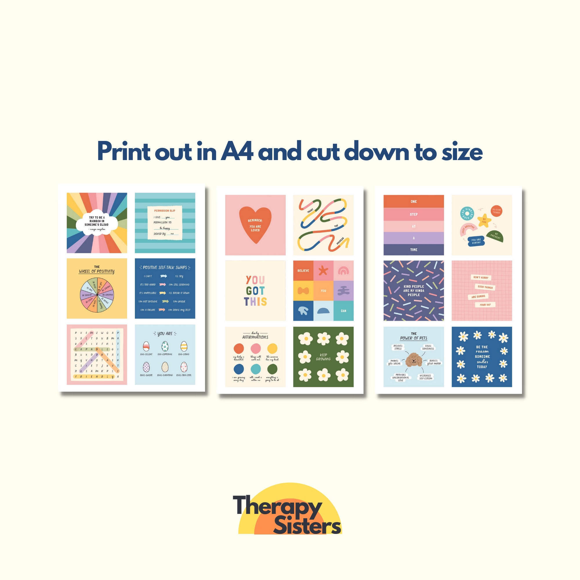 25 Positive Affirmation Cards | Growth Mindset Flash Cards ...