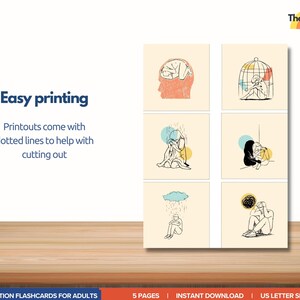 30 Emotion Flashcards | Teen Therapy Card Deck Counselling Tool Therapy ...