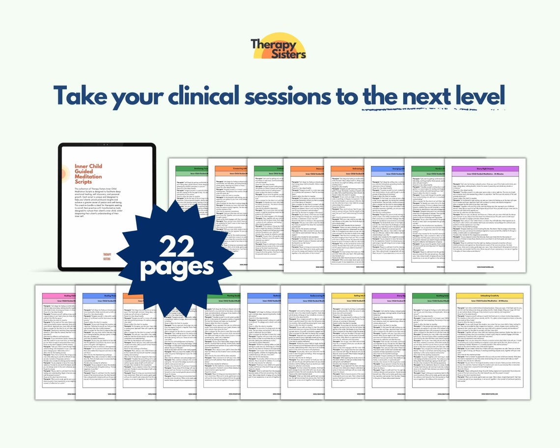 20 X 25-minute Inner Child Guided Meditation Scripts Psychologist ...