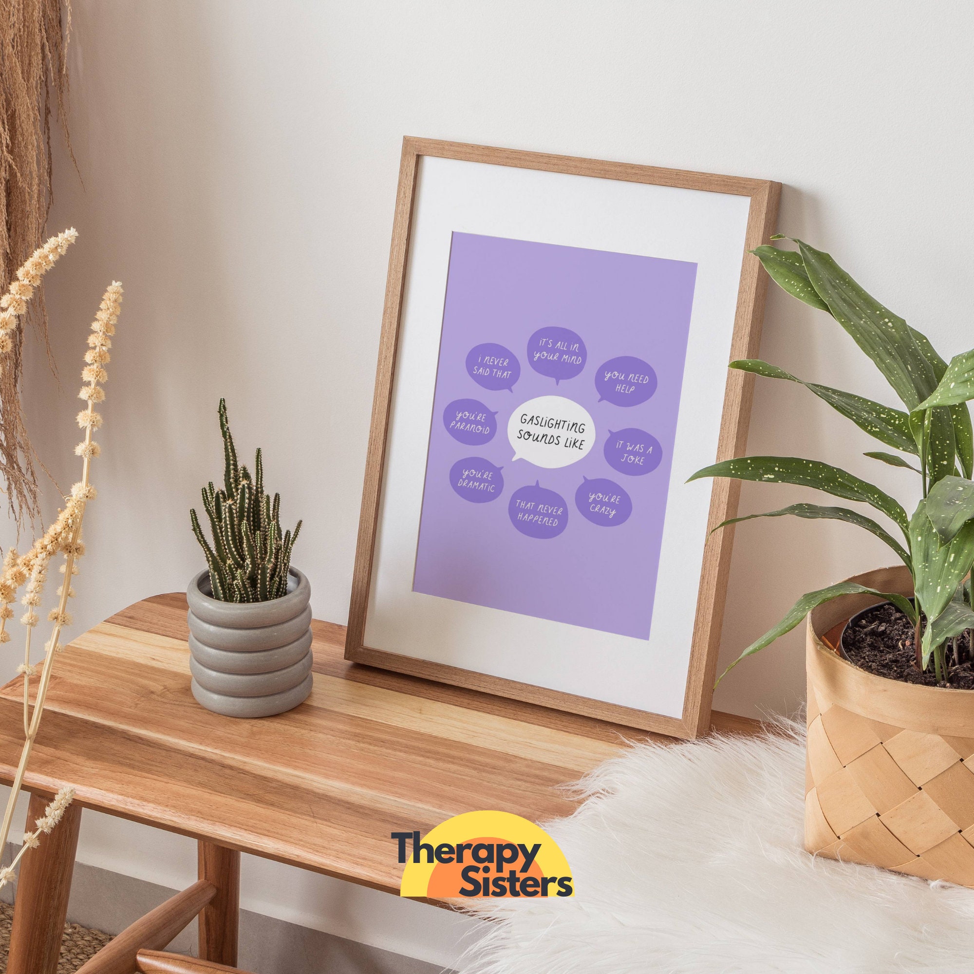 Gaslighting Therapy Office Decor Poster Confidentiality Therapy Office ...