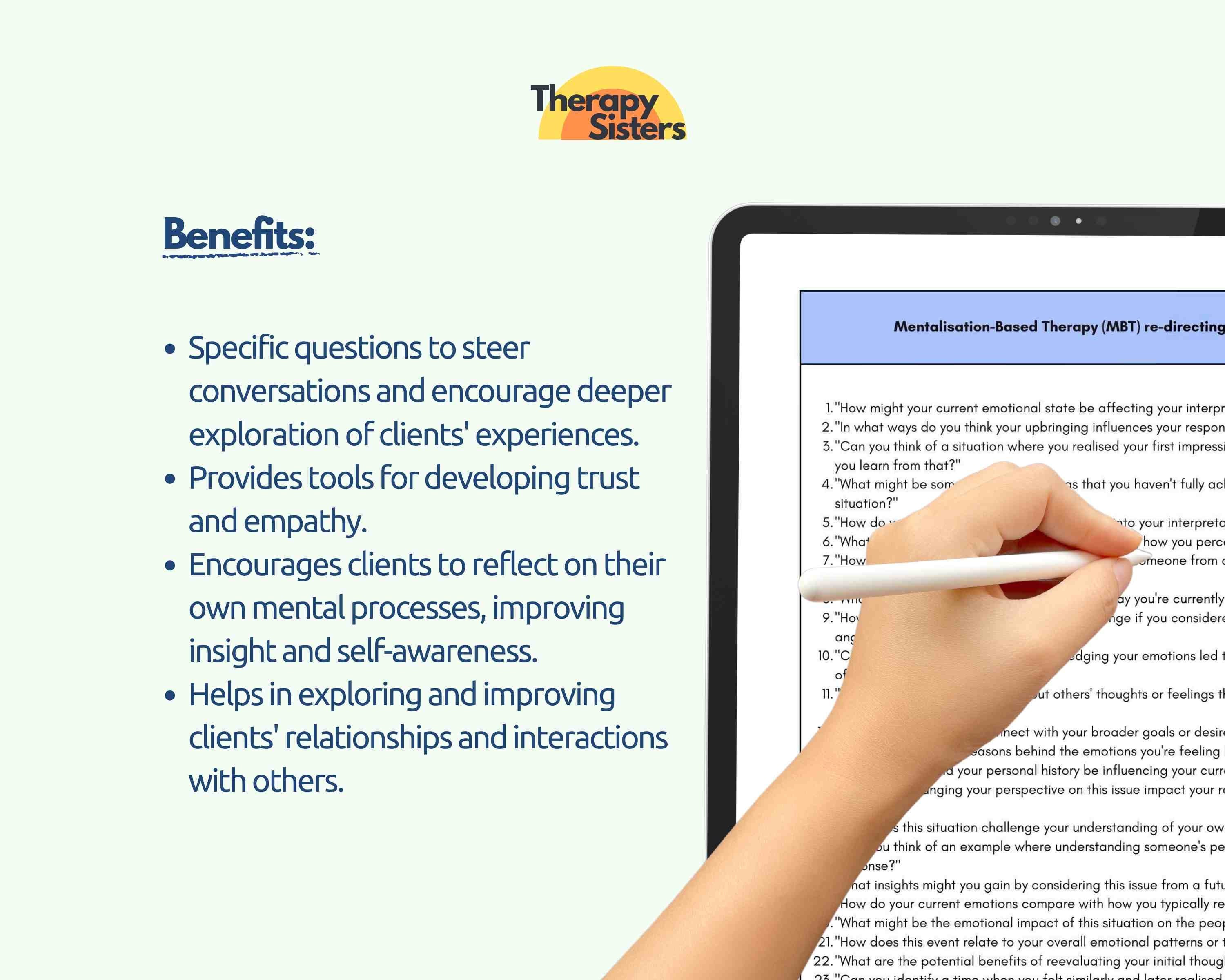 100 MBT Redirecting Therapy Questions Mentalization Based Therapy ...