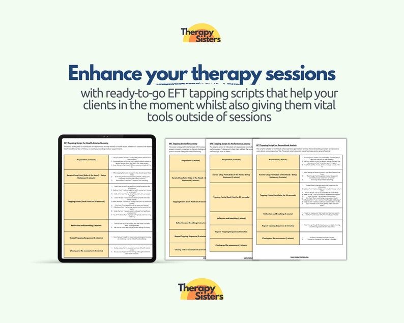 EFT Tapping Therapy Scripts Therapy Tools Therapy Intervention ...