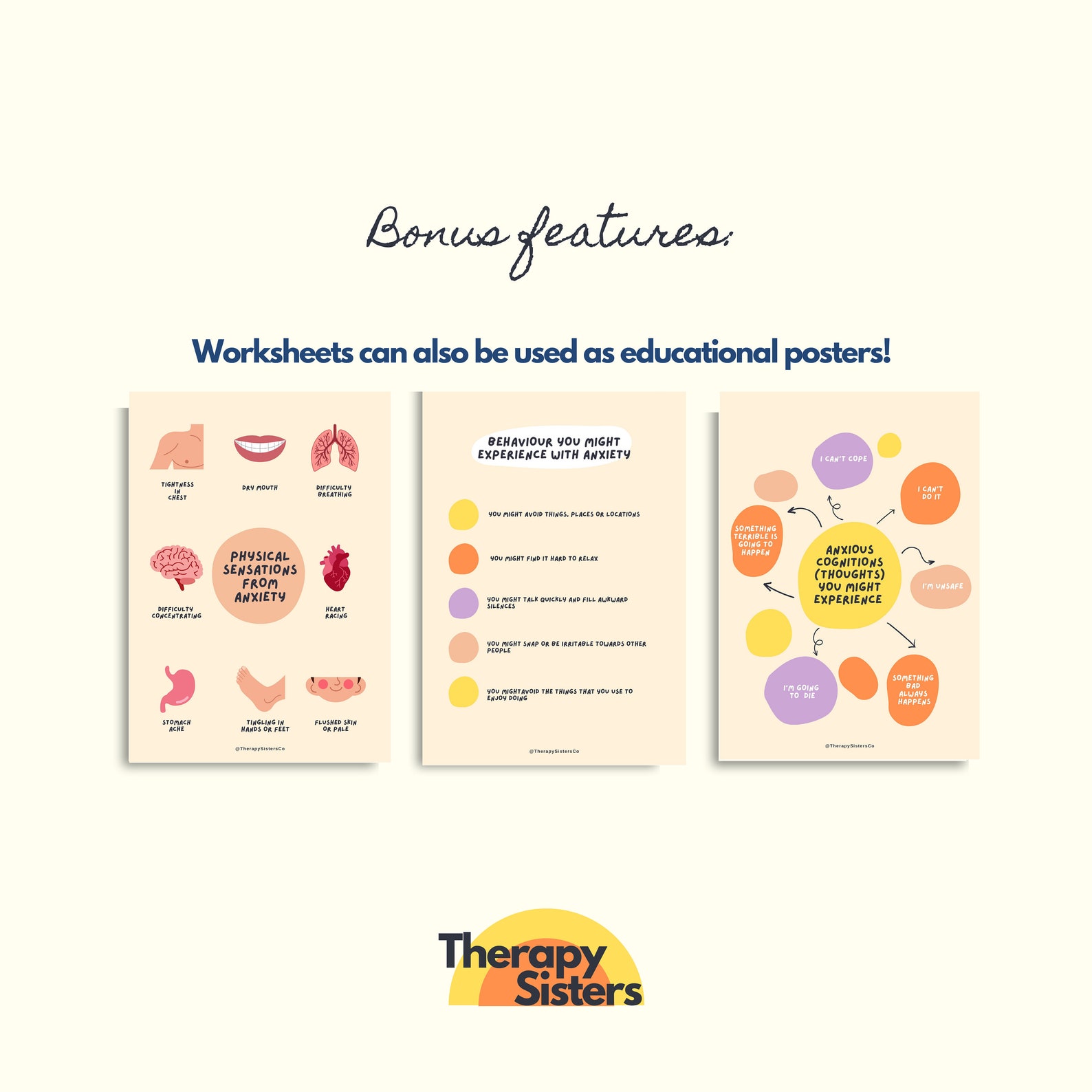 Anxiety Thermometer Worksheet | Trauma Therapy DBT Therapy Office Decor ...