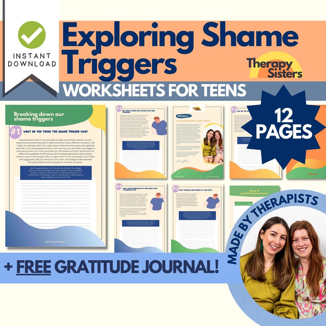 Trauma/ptsd & Shame Workbook Trauma Journal Printable CBT - Etsy