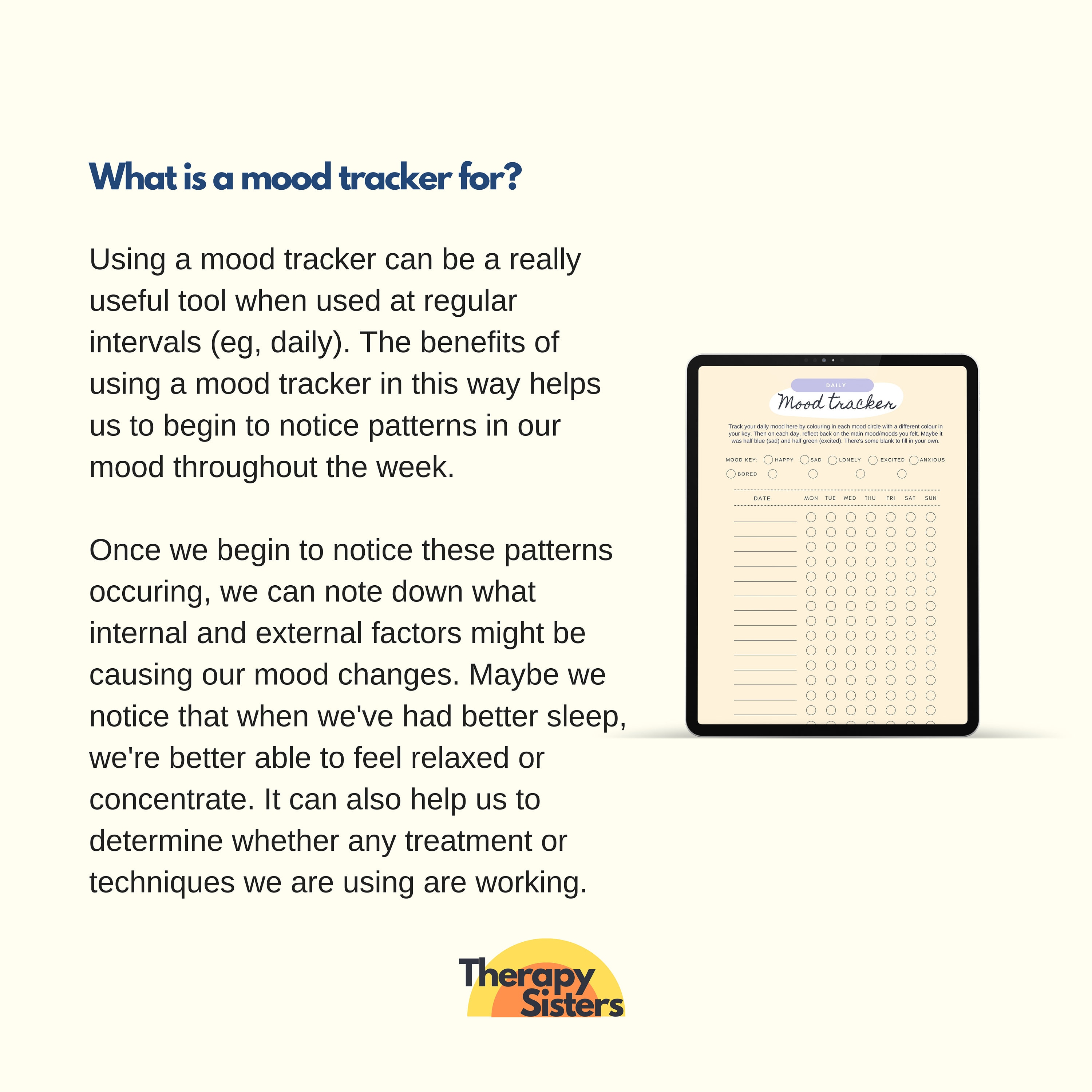 Digital Mood Tracker | Daily Mood Tracker | Mood Journal | Mood Chart ...