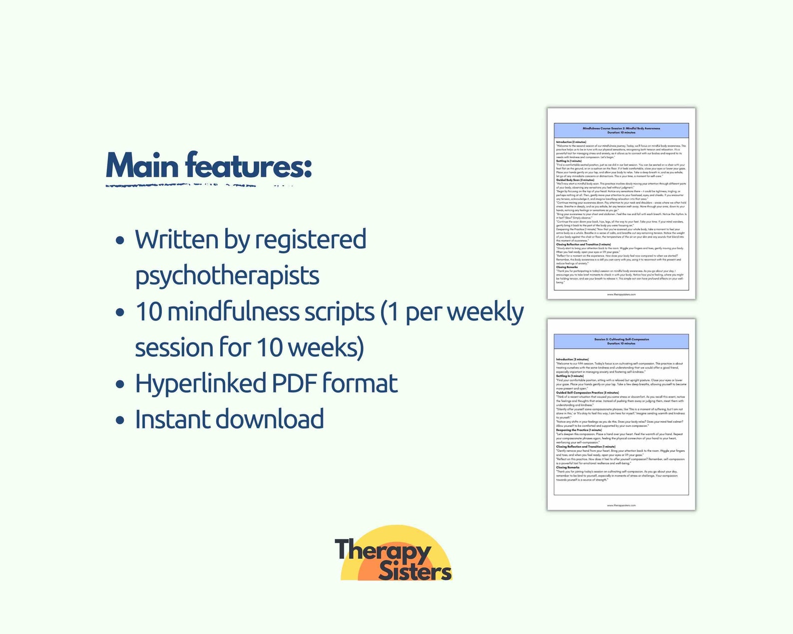 10-week 15-minute Guided Meditation Scripts Therapy Resources Therapy ...