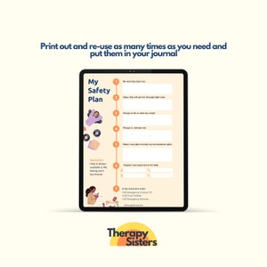 Safety Plan Worksheets | Crisis Plan Workbook Suicide Ideation BPD ...