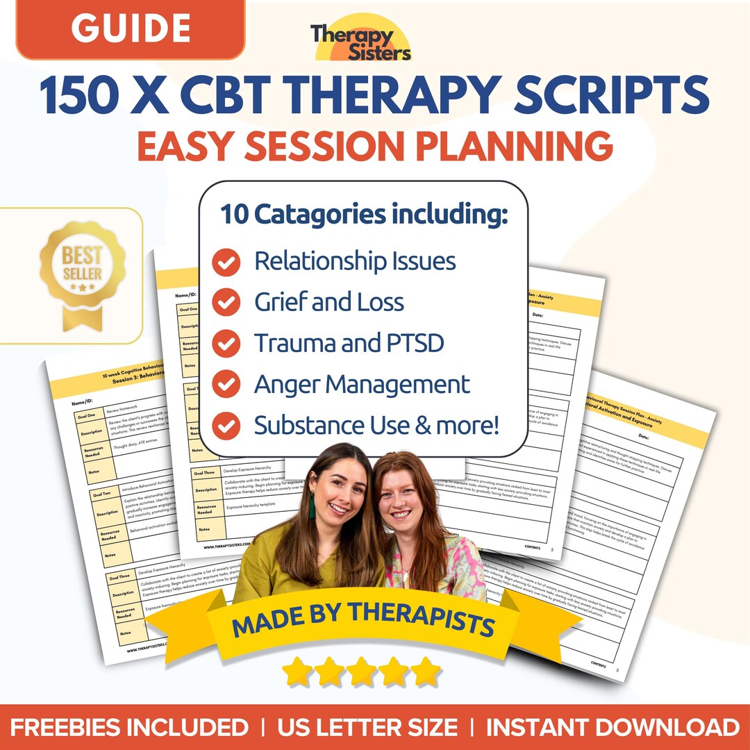 CBT Therapy Session Scripts | Therapy Note Sentence Starters Therapy ...
