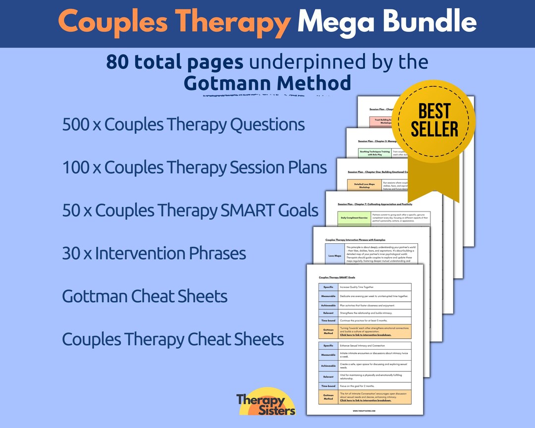 Couples Therapy Resource Bundle Communication Tools Couples Counselling ...