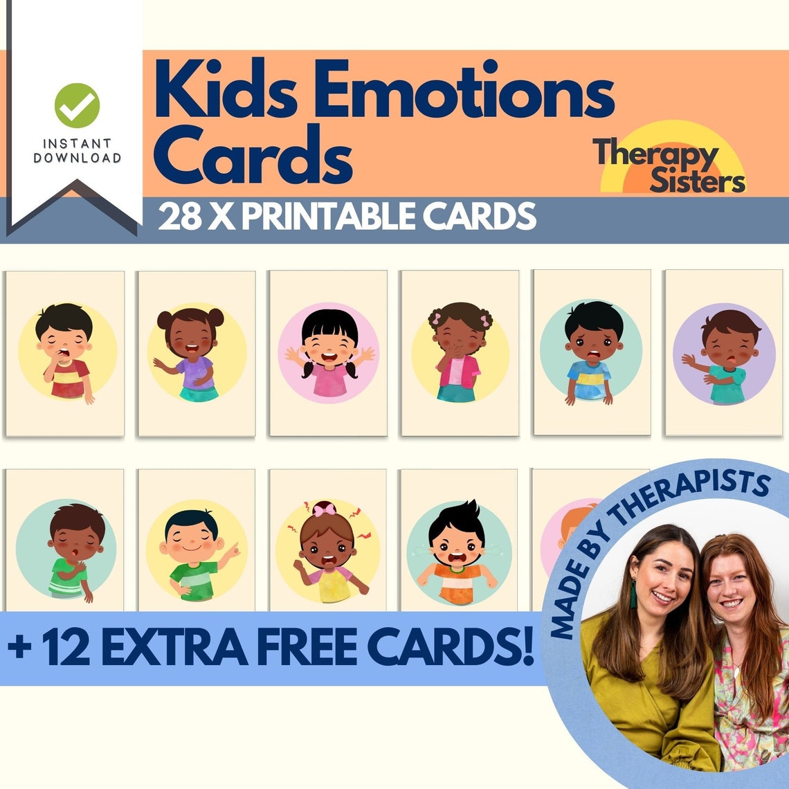 28 Kids Emotion Cards | Conversation Starter Adolescent Emotions Lesson ...