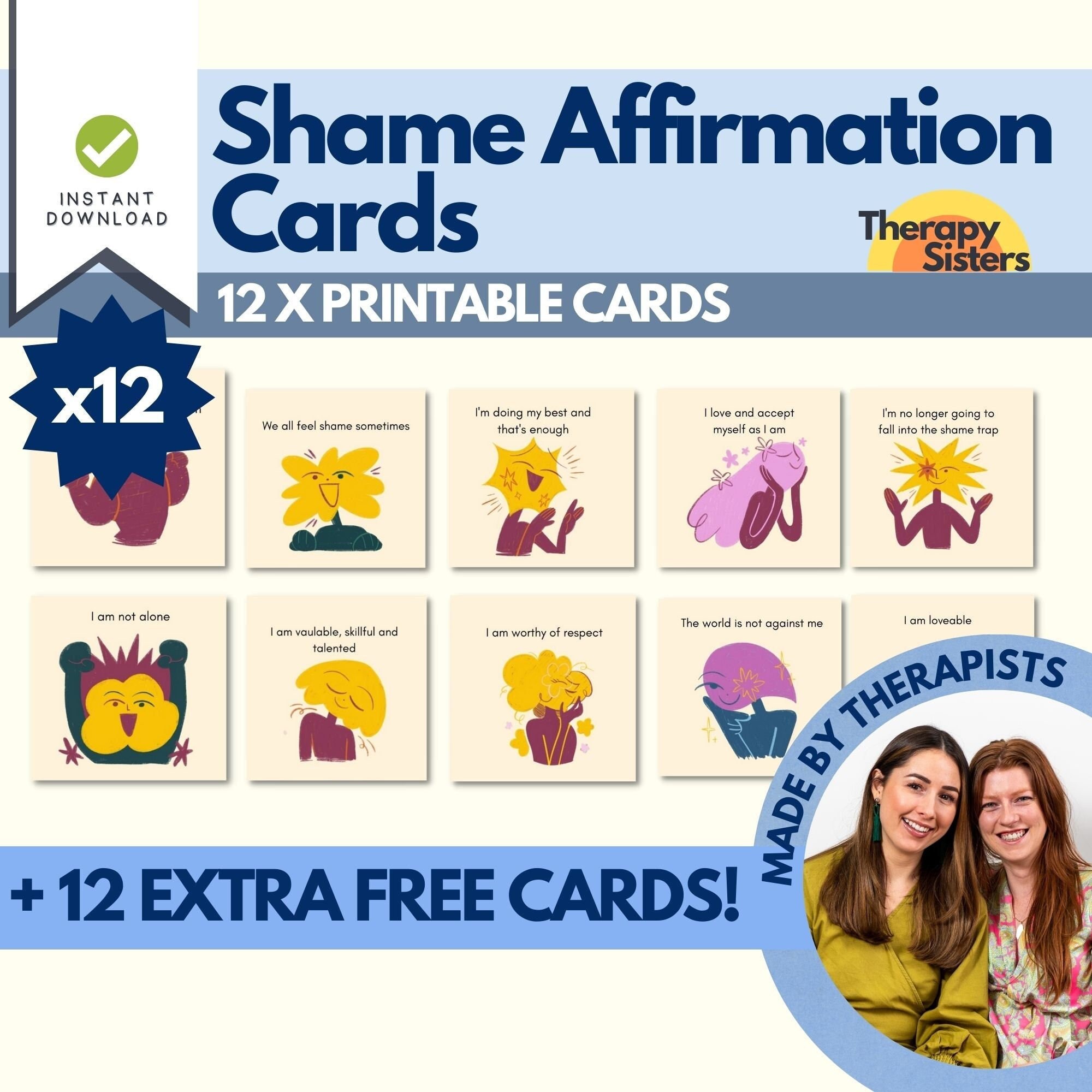 Trauma Flashcards Affirmation Trauma Journal Printable CBT - Etsy