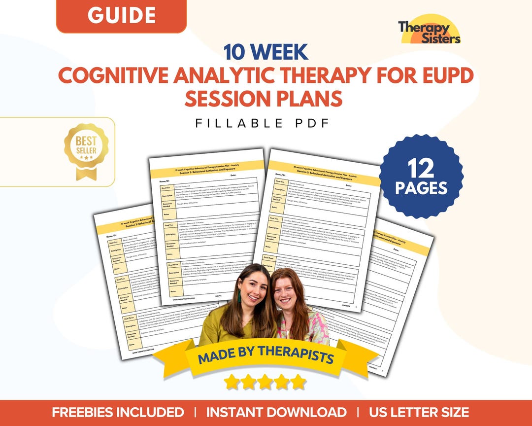 10 Week Cognitive Analytic Therapy for EUPD Session Plans | CBT ...