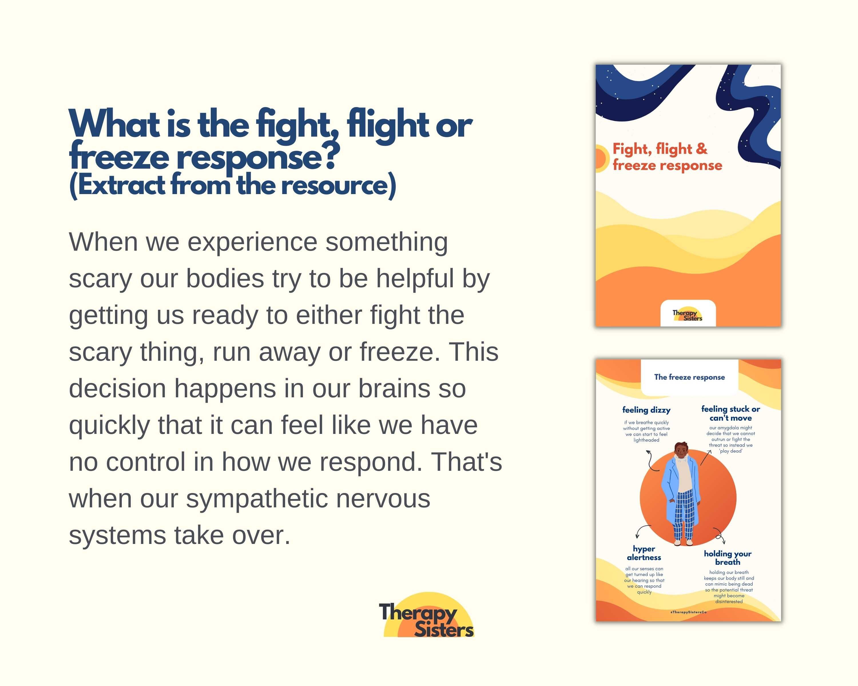 Fight, Flight or Freeze Response | PTSD Trauma Journal Printable CBT ...