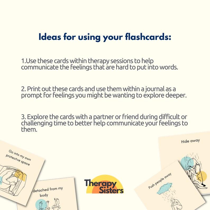 Trauma/ptsd Response Cards | Teen Therapy Card Deck Counselling Tool ...