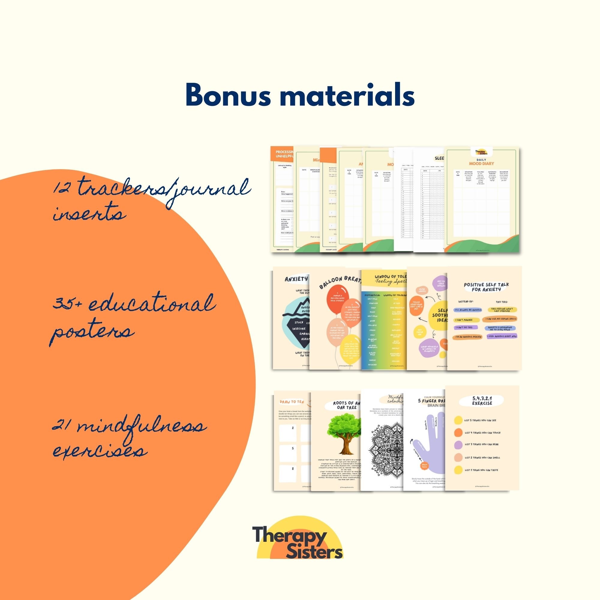 Anxiety Mega Bundle | Psychologist Resource Therapy Worksheets School ...