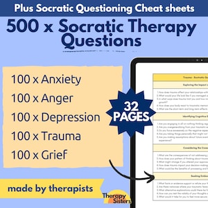 500 Socratic Questioning Therapy Questions | Intervention Phrases HIPAA ...