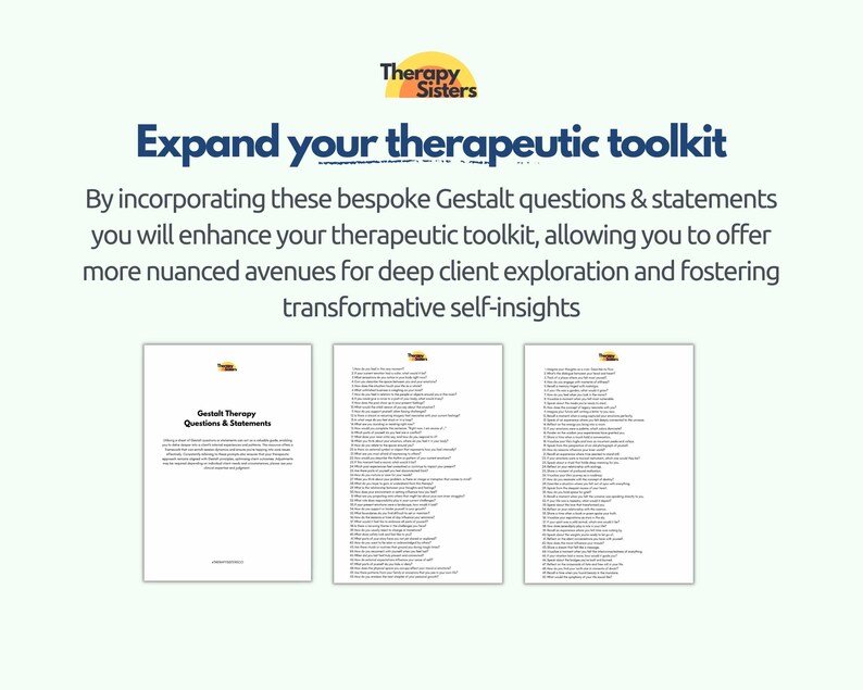 200 Gestalt Therapy Questions | Therapy Interventions Therapy Cheat ...