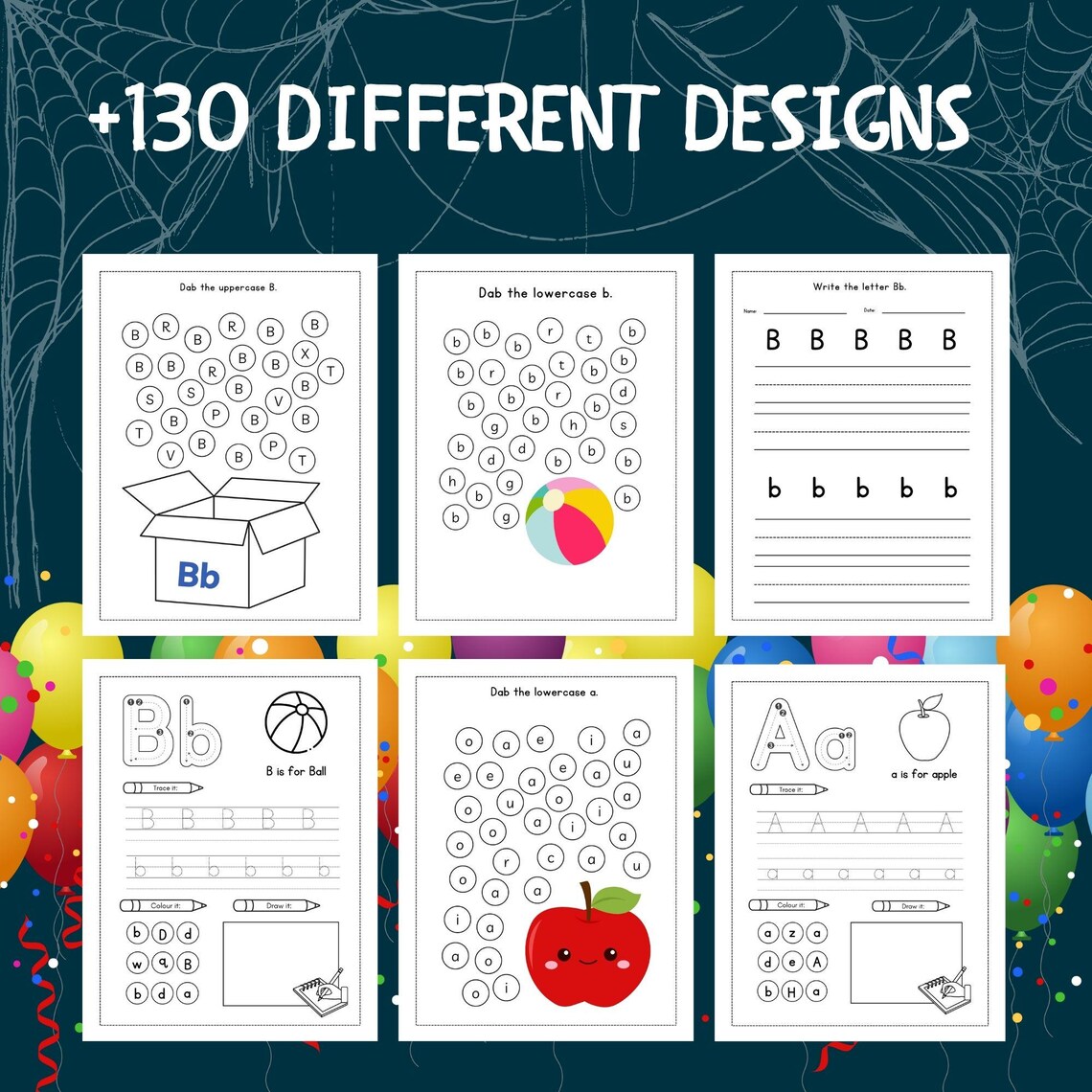 Preschool Alphabet Workbook Sheets for Kids | Alphabet Worksheets for ...