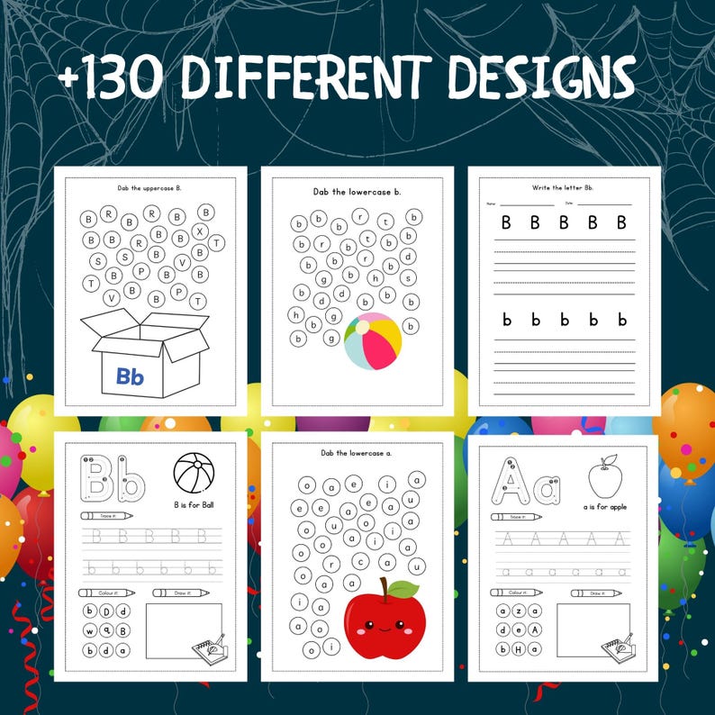 Preschool Alphabet Workbook Sheets for Kids | Alphabet Worksheets for ...