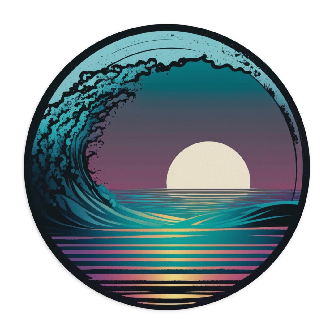 Retro Wave Mouse Pad - Etsy