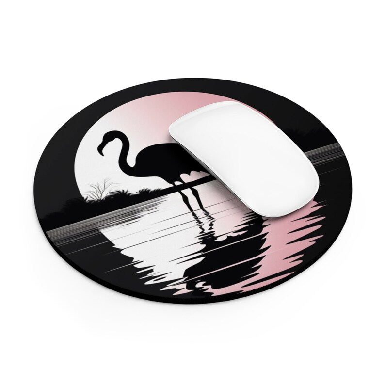 Pink Flamingo Fantasy Mouse Pad - Etsy