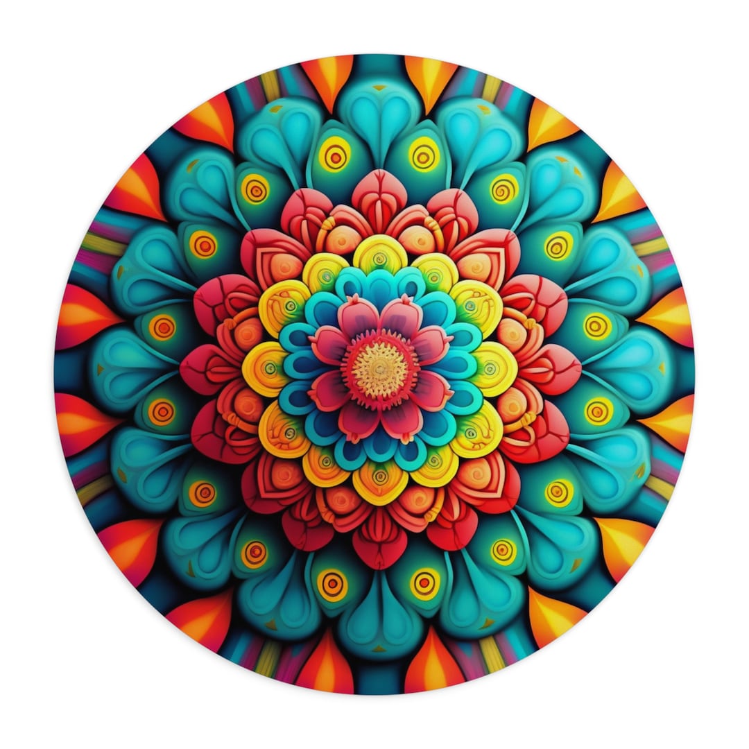 Kaleidoscopic Symphony Mouse Pad - Etsy