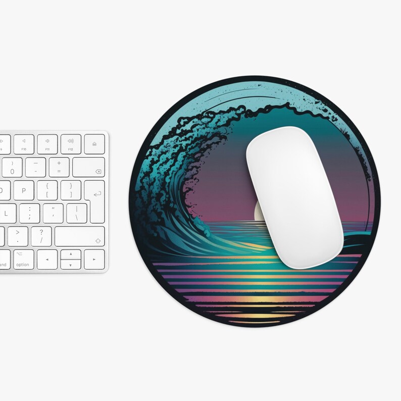 Retro Wave Mouse Pad - Etsy