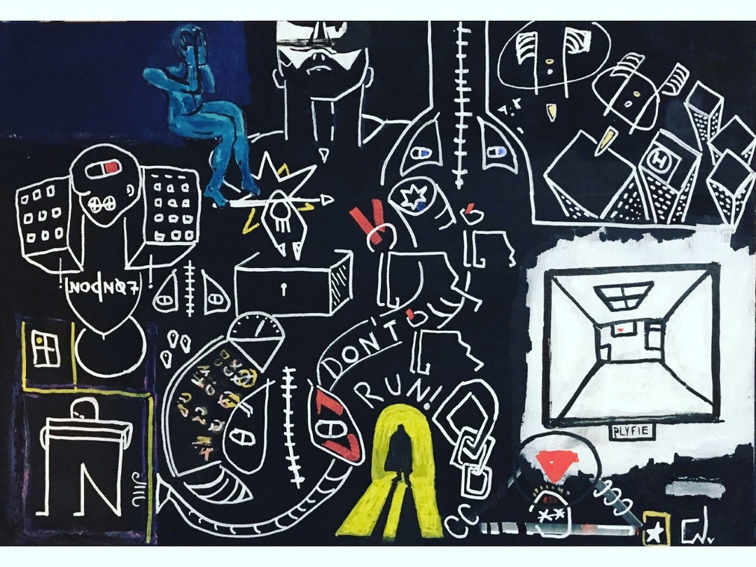 Graffiti-inspired Mural Style Painting. Gothic / Scifi Overtones ...
