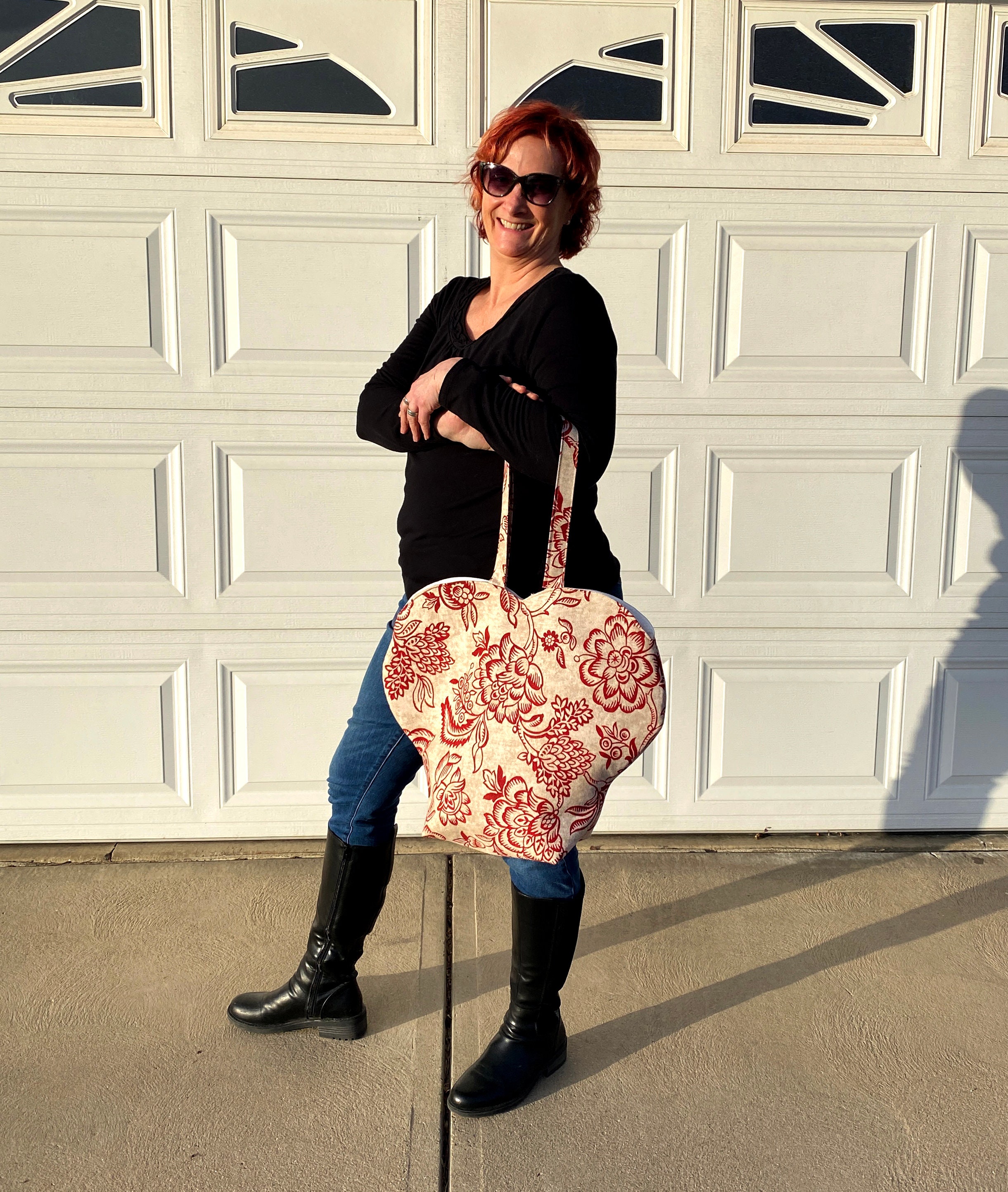 Heart Tote Bag Sewing Pattern, DIY Craft Project, Heart-shaped Purse - Etsy