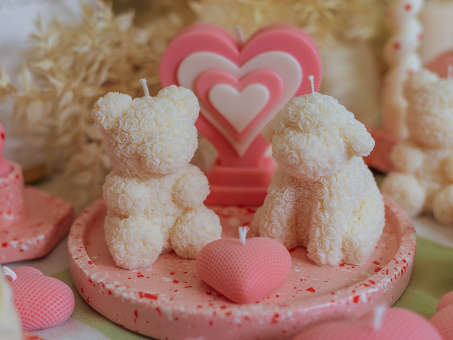 Rose Dog Soy Candle Y2k Vintage Valentine's Day Eco-friendly Decorative ...