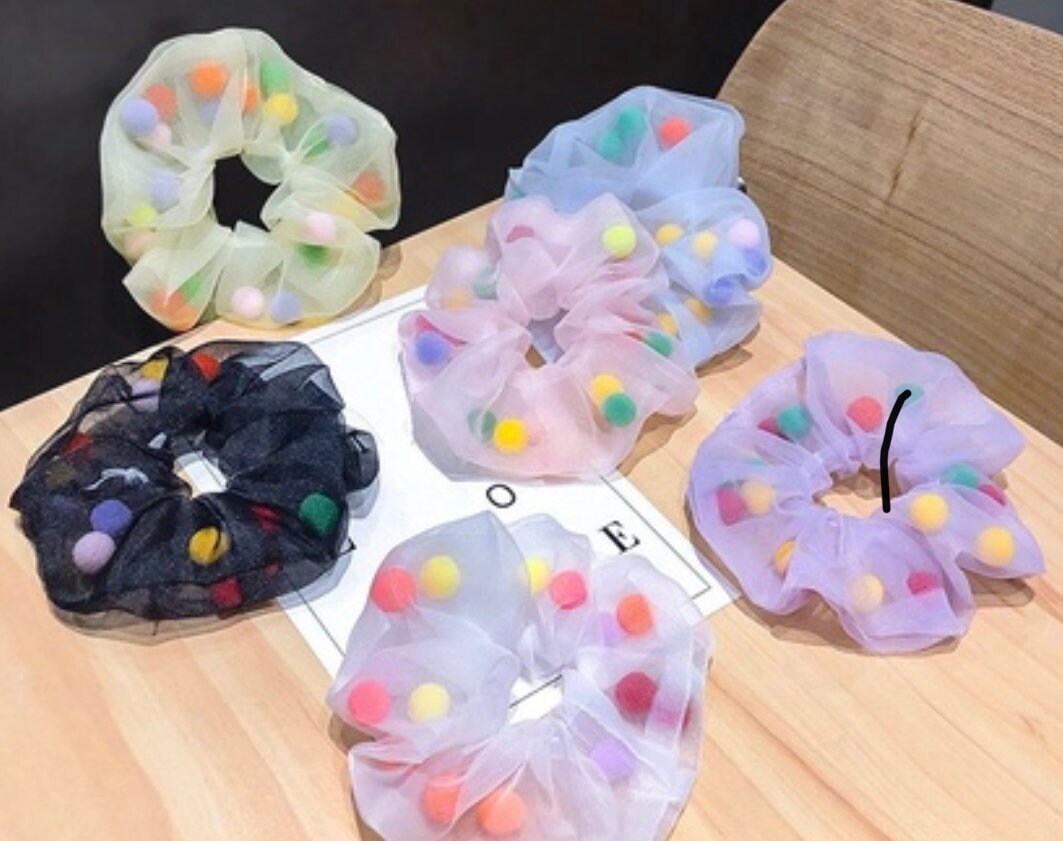 Candy Puff Scrunchies - Etsy