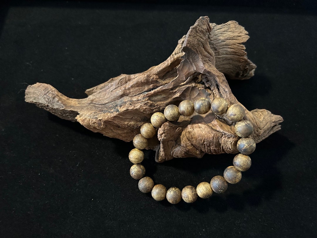 90-95% Sinking Green Kynam Agarwood Bracelet Vietnam Nha - Etsy