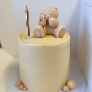 Fondant Teddy Bear Cake Topper - Etsy