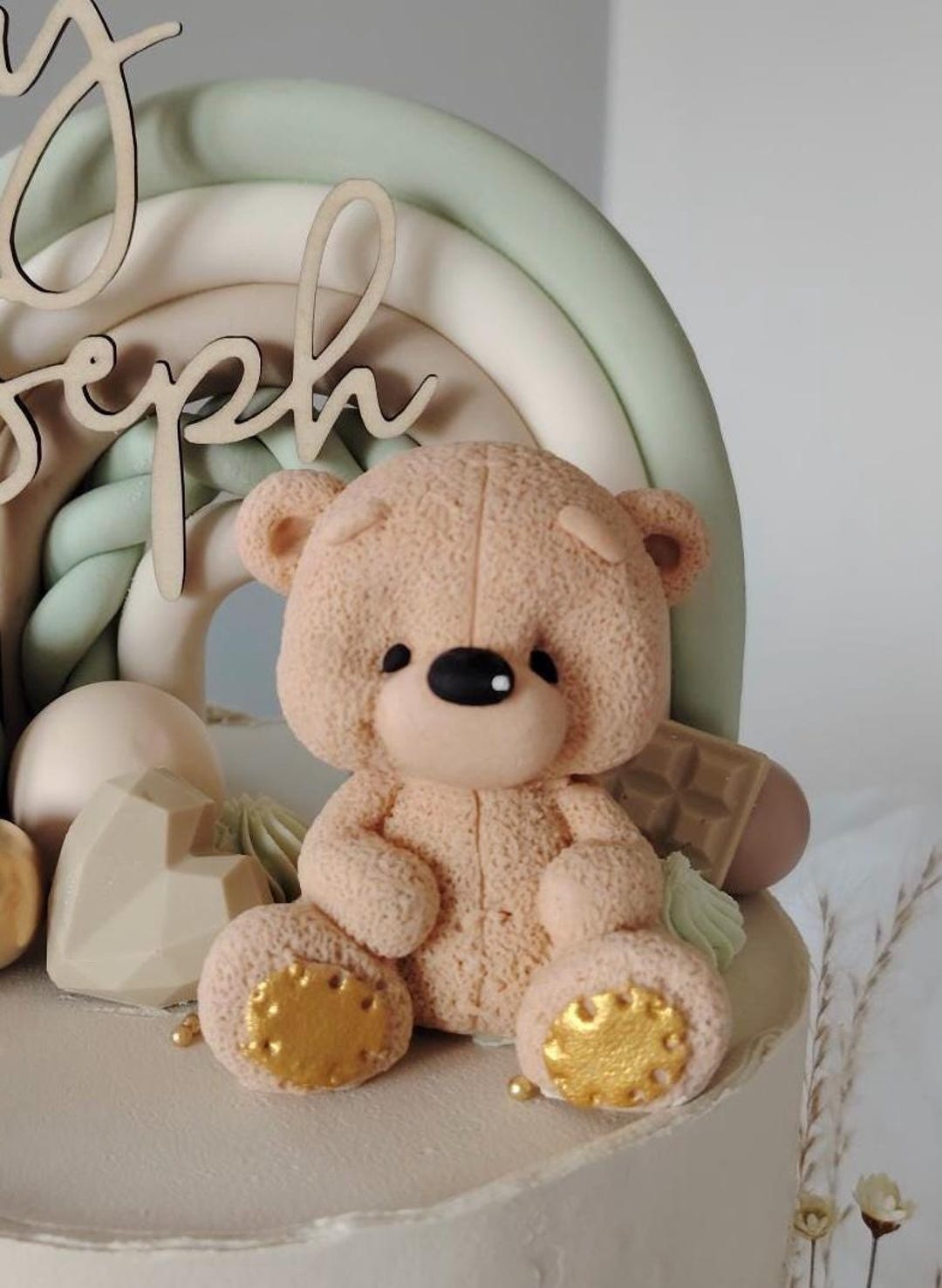 Fondant Teddy Bears Cake Topper , Bear Cake Topper , Teddy Cake Topper ...