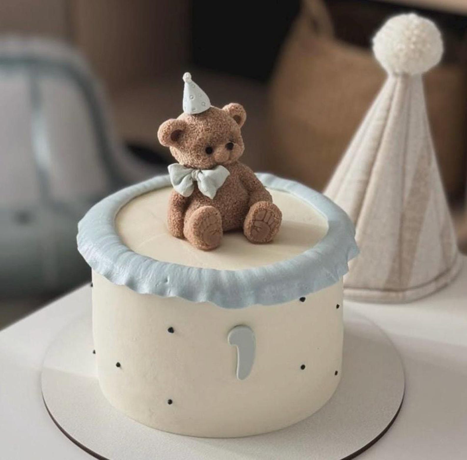 Fondant Teddy Bear Cake Topper - Etsy