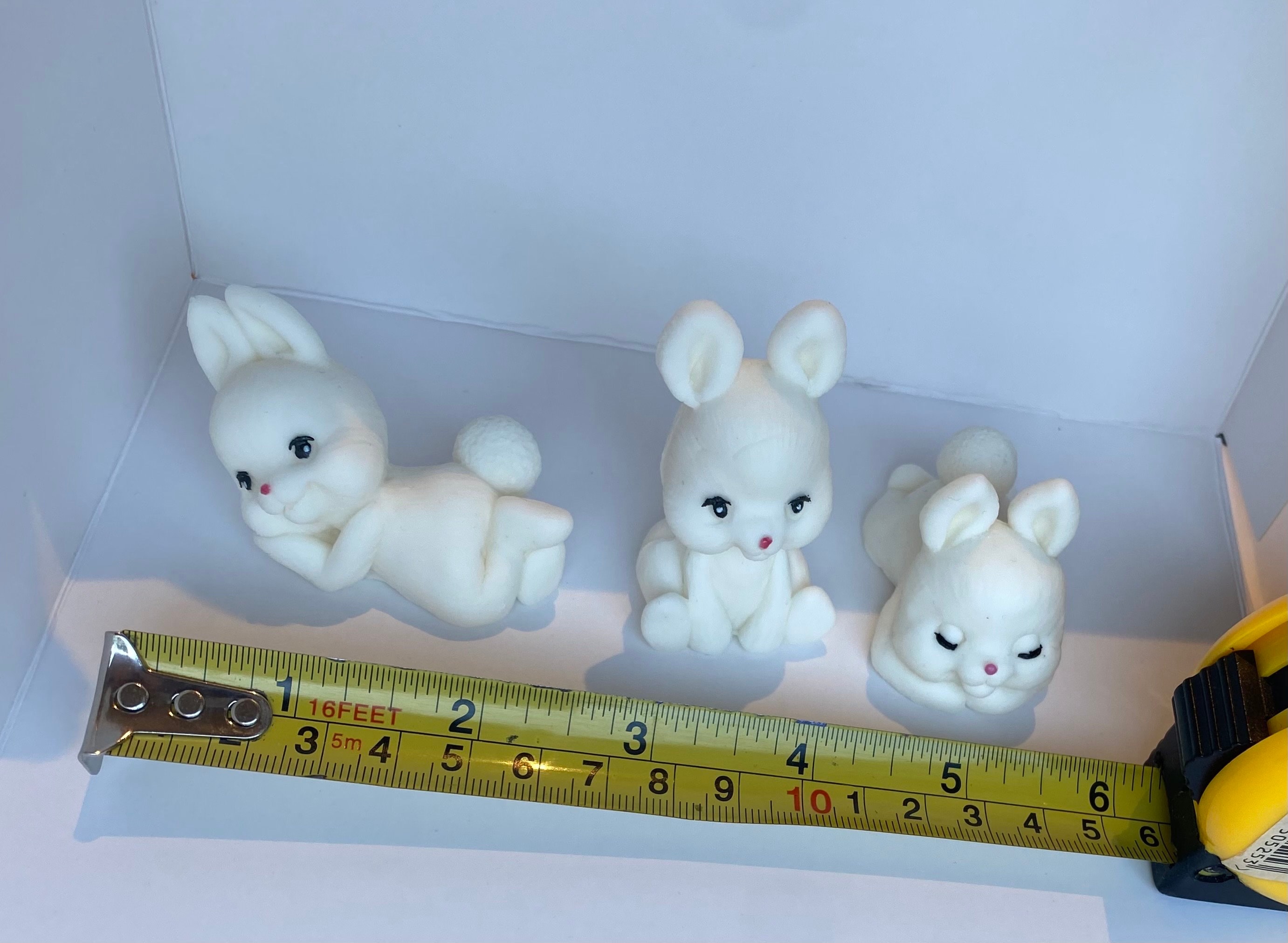 Fondant White Bunny Cake Topper , Rabbit Cake Topper - Etsy